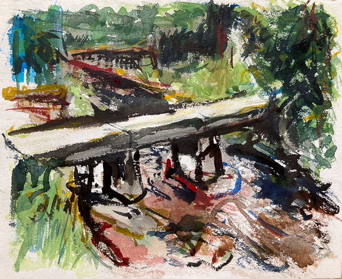 Clapper Bridge – I think it deserves it | My Tatty Sketchbook